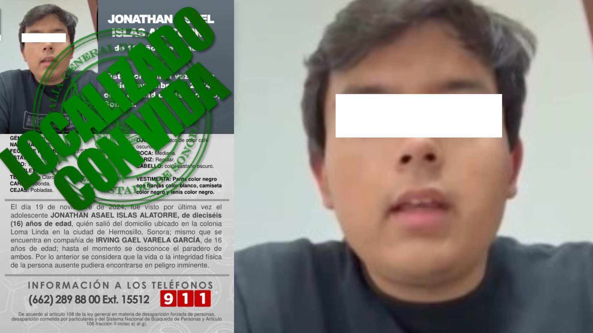 Localizan al Joven Jonathan Asael a Salvo Tras Desaparecer en Hermosillo | N+